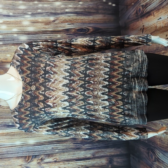 David Cline | Tops | David Cline Sz L Long Sleeve Neutral Tones ...